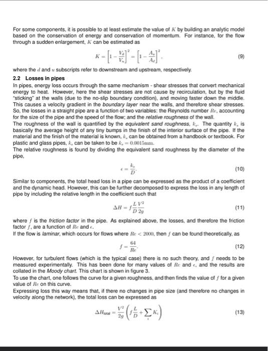Table 4. Reynolds number values (Rc=VD/ν) for various | Chegg.com