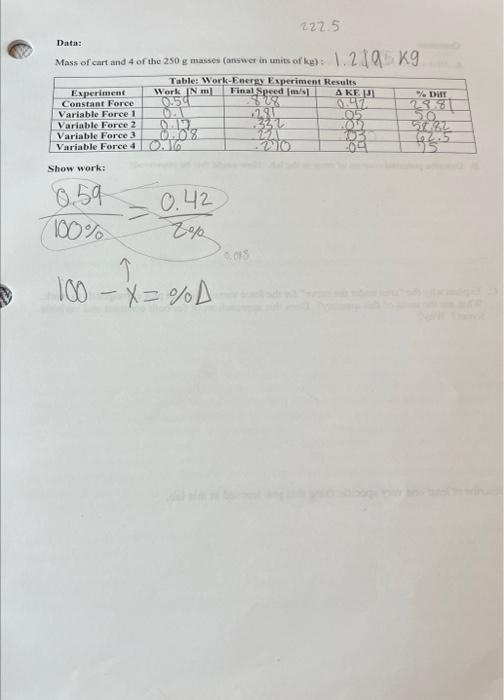 Solved so i got the % diff answers but i don't know how to | Chegg.com