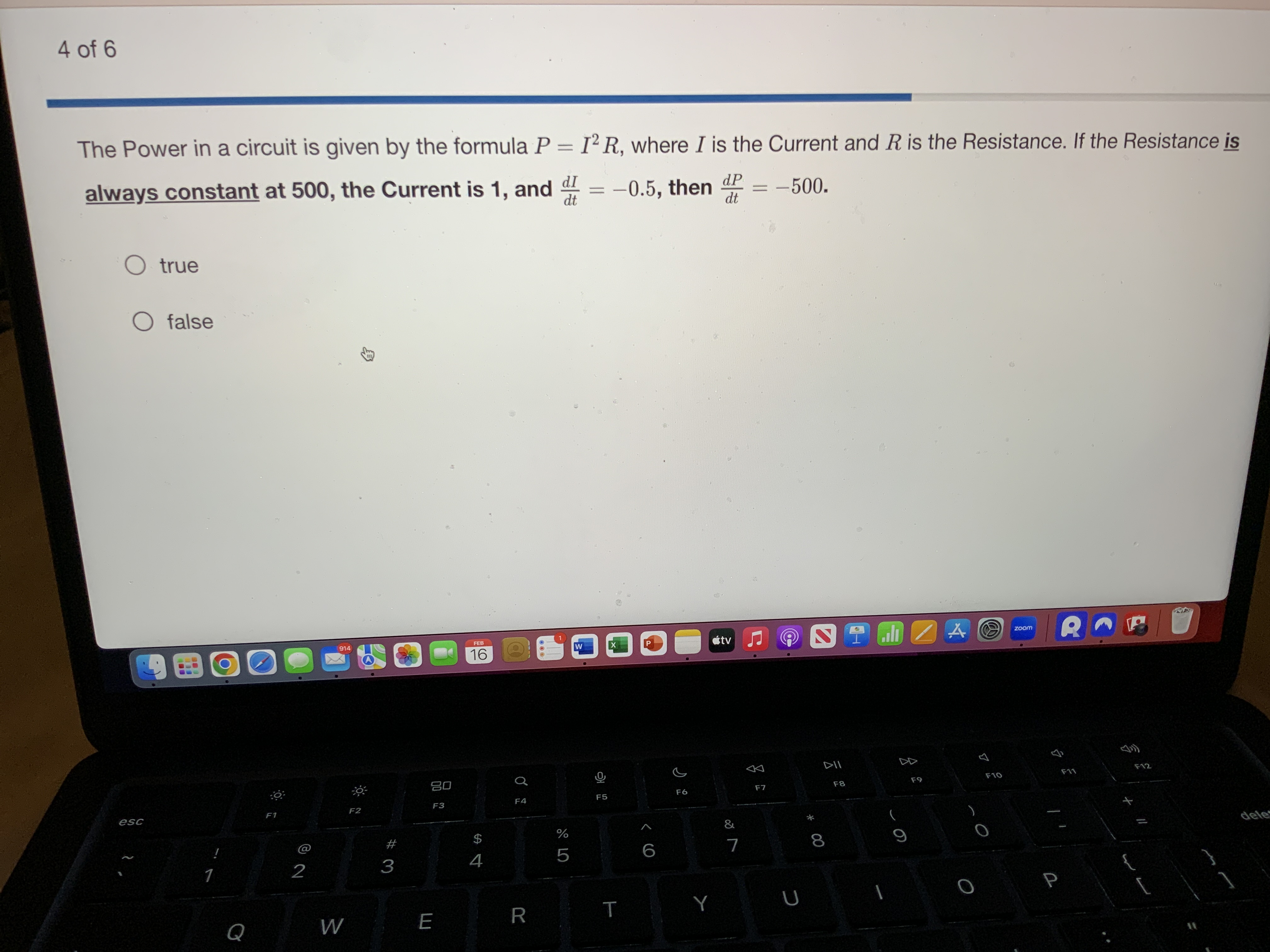Solved The Power in a circuit is given by the formula P=I2R, | Chegg.com