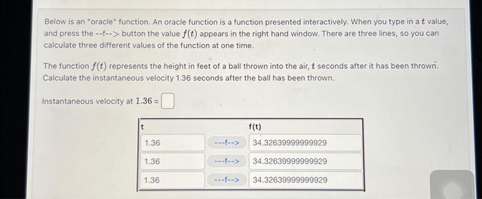 Below Is An Oracle Function An Oracle Function Is