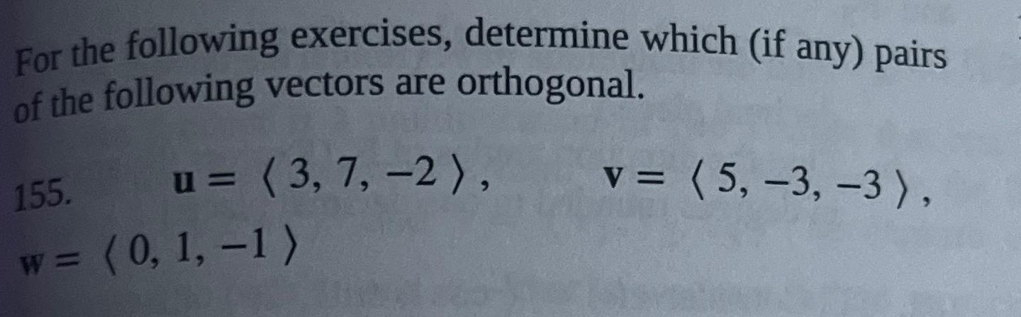 Solved For the following exercises, determine which (if any) | Chegg.com