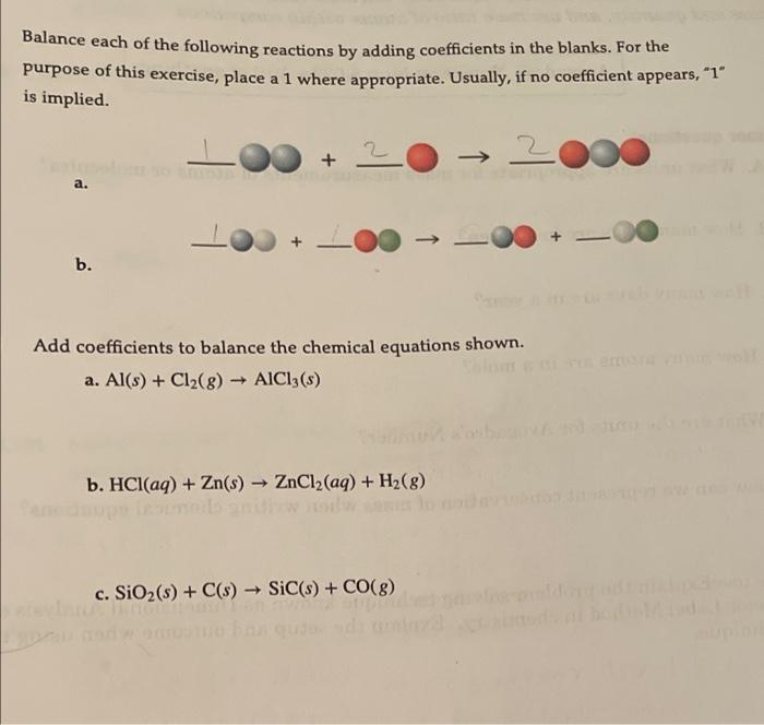 Solved Balance each of the following reactions by adding | Chegg.com