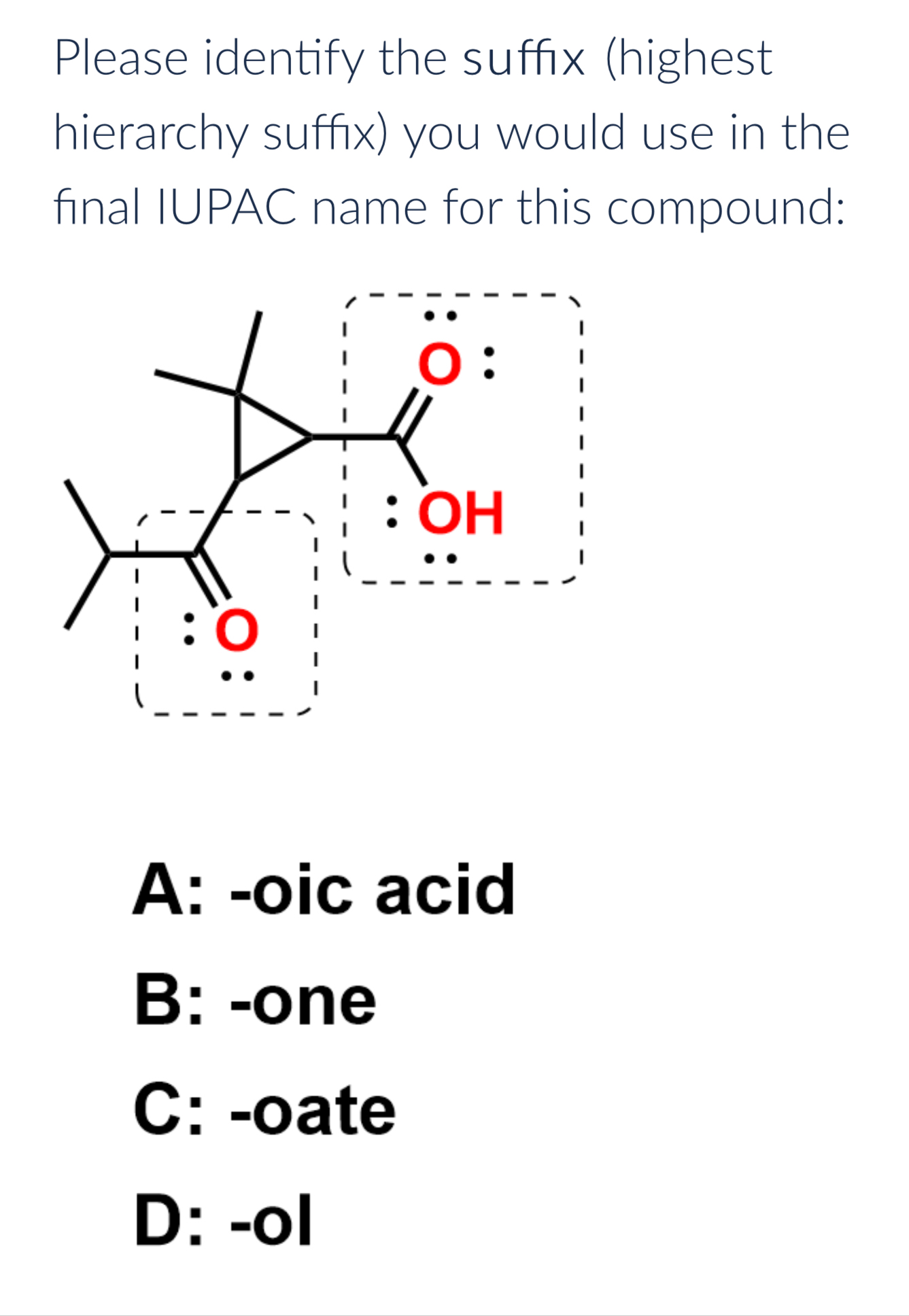 Please identify the suffix (highest hierarchy suffix) | Chegg.com