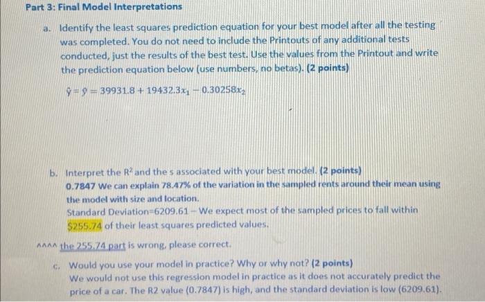 Solved does everything look correct for parts c/d of | Chegg.com