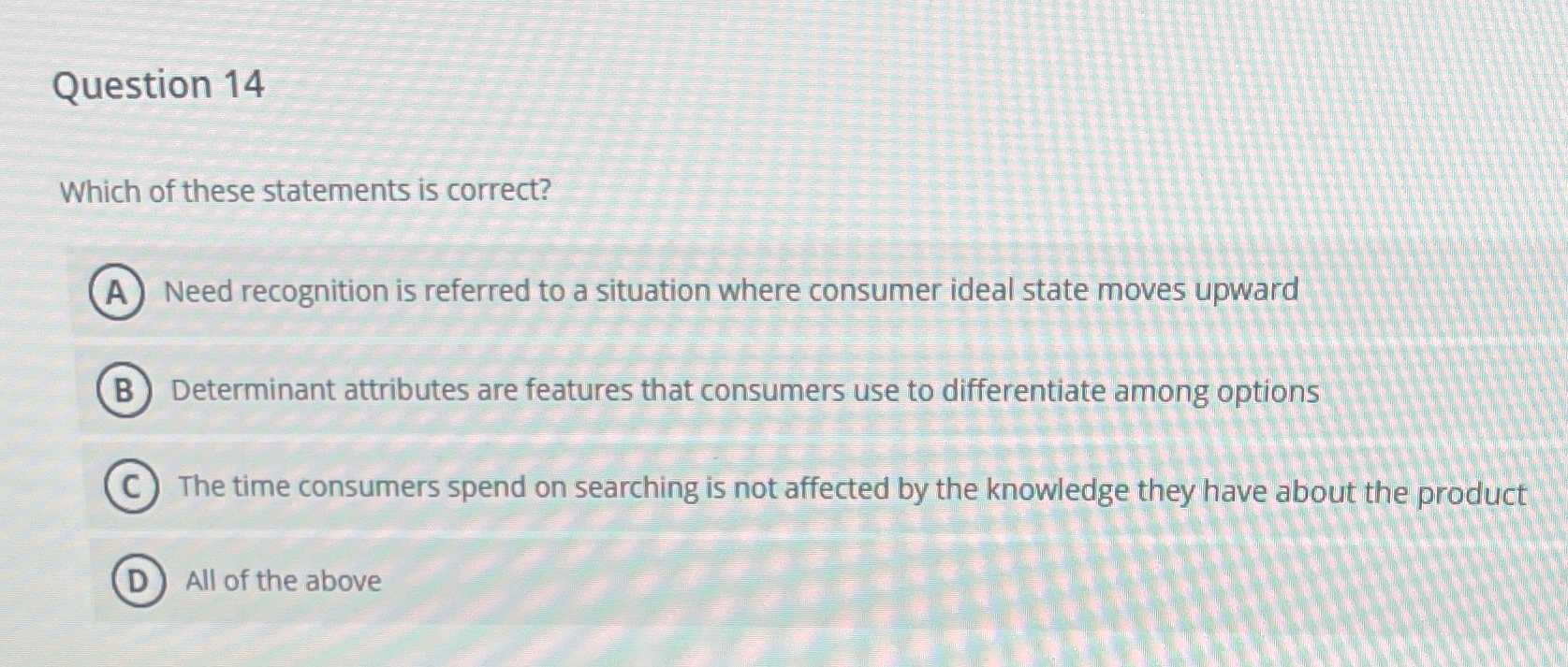 Solved Question 14Which of these statements is correct?Need | Chegg.com