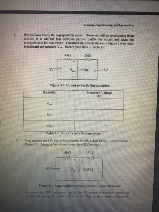 Solved Linearity, Proportionality, and Superposition Lab #3 | Chegg.com