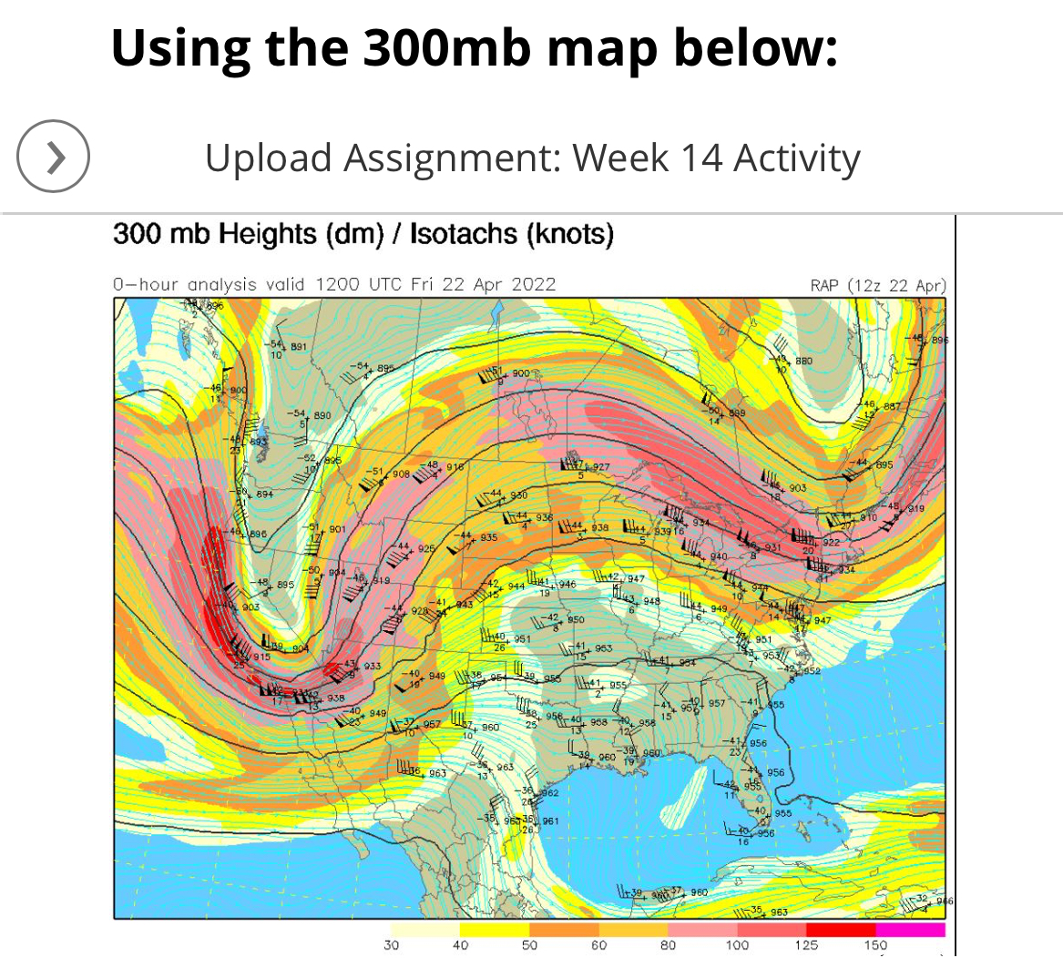 Locate and circle a jet streak.Also, label where cold | Chegg.com