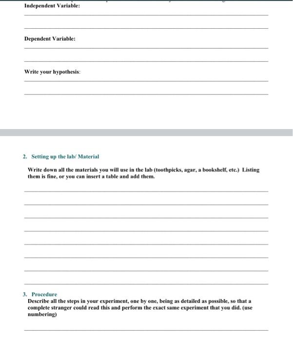 PART 1: SCIENTIFIC METHOD How Penicillin Was | Chegg.com