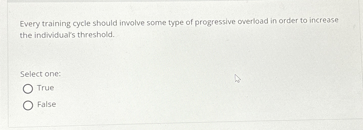 Solved Every training cycle should involve some type of | Chegg.com