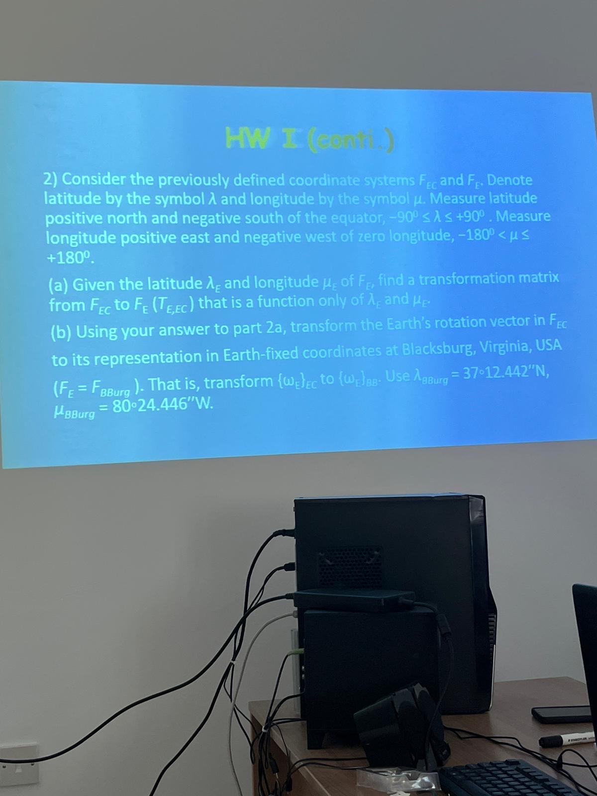 Solved Consider the previously defined coordinate systems | Chegg.com