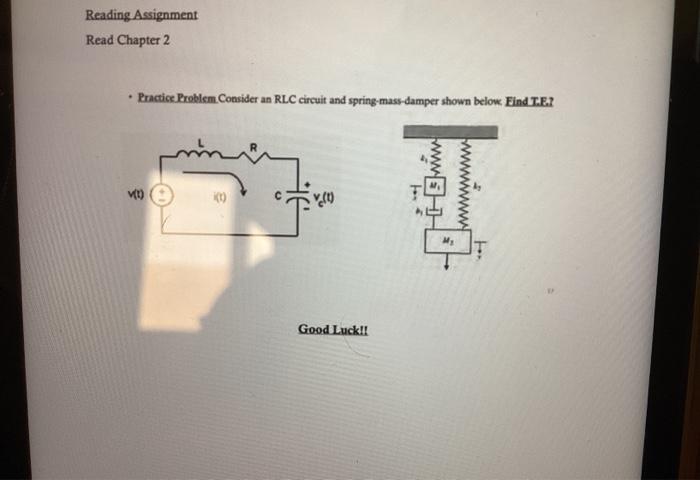Solved - Practice Problem. Consider an RLC circuit and | Chegg.com
