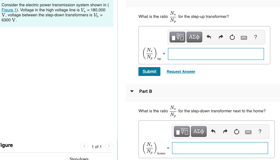 Solved Consider the electric power transmission system shown | Chegg.com