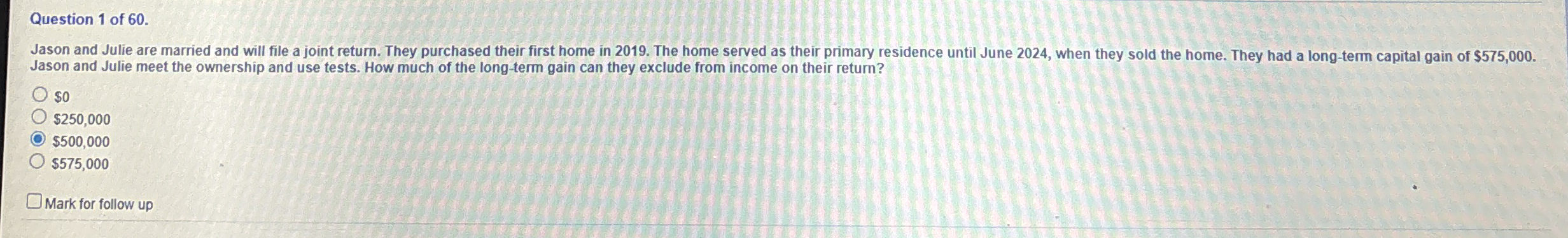 Solved Question 1 ﻿of 60.Jason and Julie are married and | Chegg.com