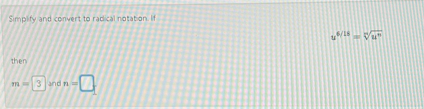 Solved Simplify and convert to radical notation. | Chegg.com