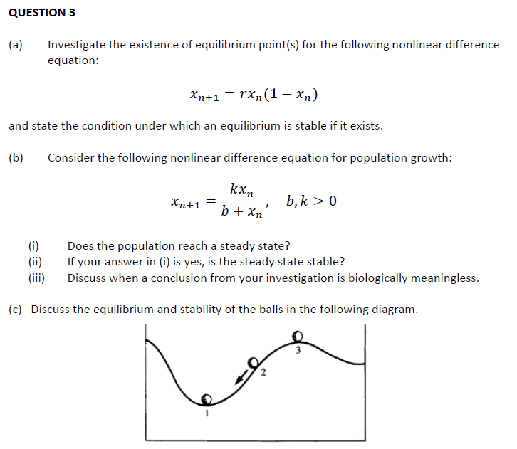 Solved QUESTION 3(a) ﻿Investigate the existence of | Chegg.com