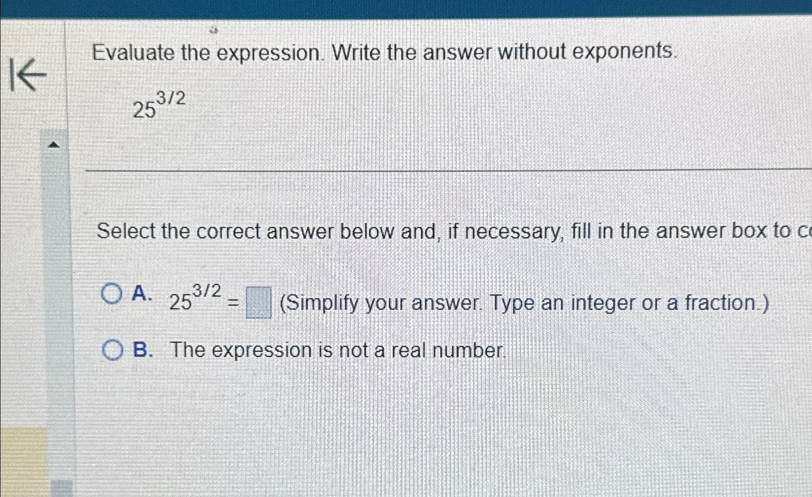 Solved Evaluate the expression. Write the answer without | Chegg.com