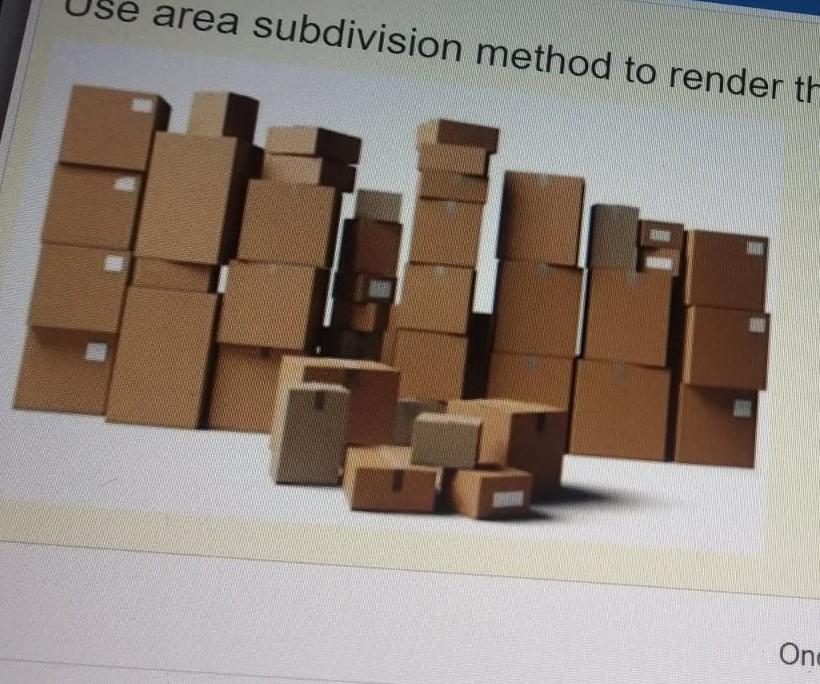 Solved use area subdivision method to render the given image | Chegg.com