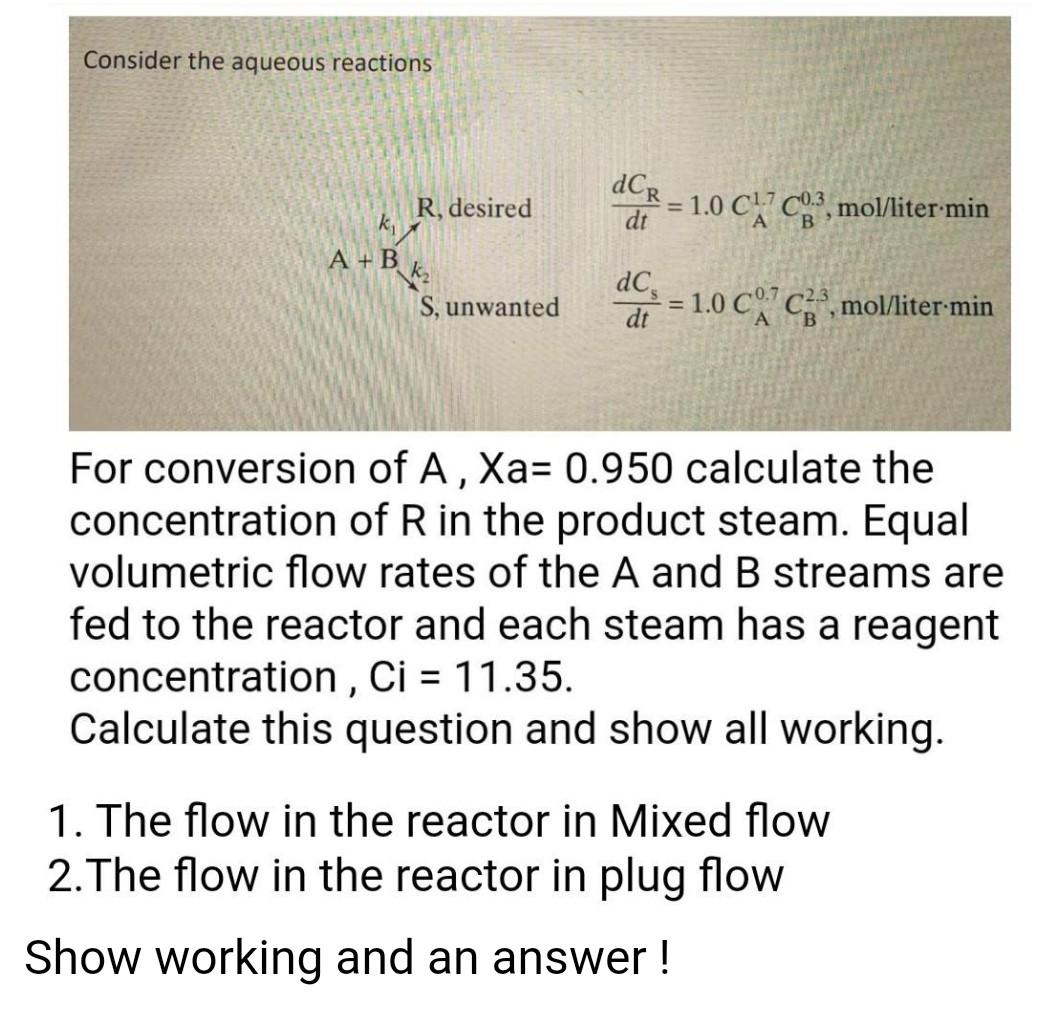 Work out the above question show working and answers | Chegg.com