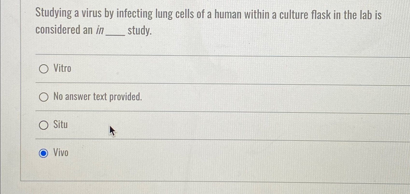 Solved Studying a virus by infecting lung cells of a human | Chegg.com Solved Studying a virus by infecting lung cells of a human | Chegg.com