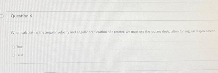 Solved When calculating the angular velocity and angular | Chegg.com