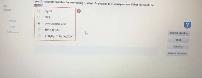 Solved Specify reagents suitable for converting | Chegg.com