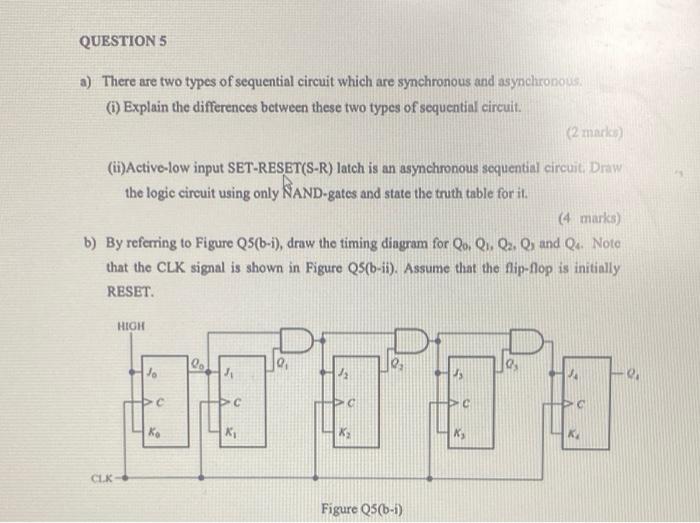 Solved ION 5 A There Are Two Types Of Sequential Chegg