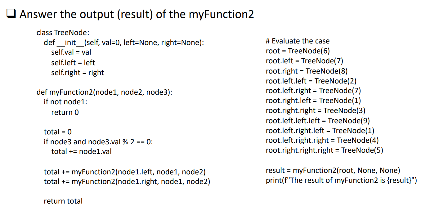 Solved HelAnswer the output (result) ﻿of the myFunction24# | Chegg.com