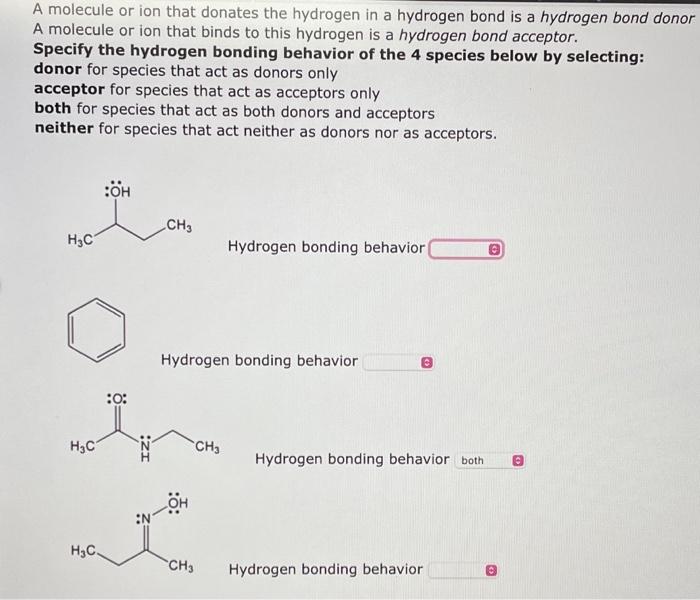 Solved A molecule or ion that donates the hydrogen in a | Chegg.com
