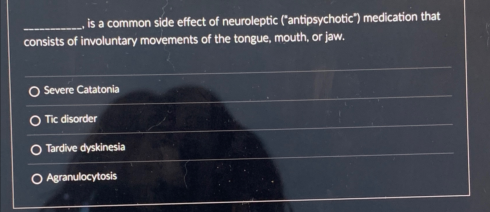 Solved is a common side effect of neuroleptic | Chegg.com