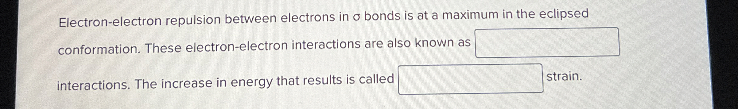 Solved Electron-electron repulsion between electrons in σ | Chegg.com