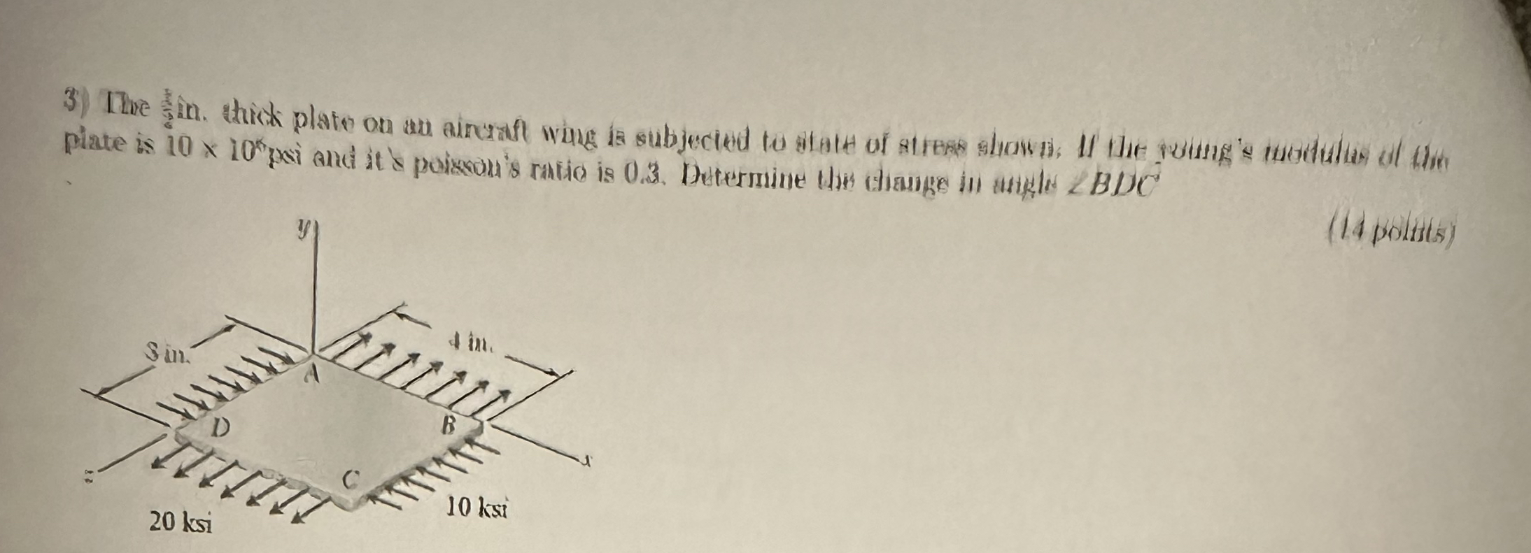 Solved plate is 10×106 ﻿pai and it & poiksou's ranio is 0 | Chegg.com