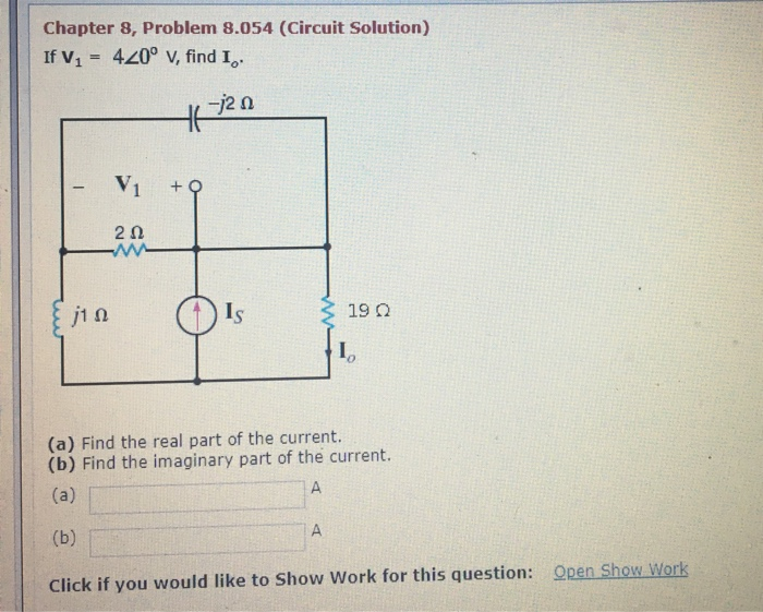 Solved Chapter 8, Problem 8.054 (Circuit Solution) If V1 = | Chegg.com