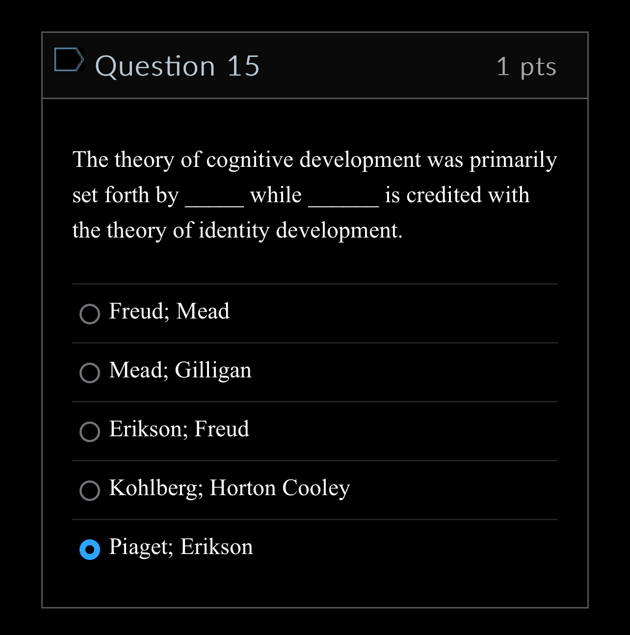 Solved Question 151 ptsThe theory of cognitive development | Chegg.com Solved Question 151 ptsThe theory of cognitive development | Chegg.com