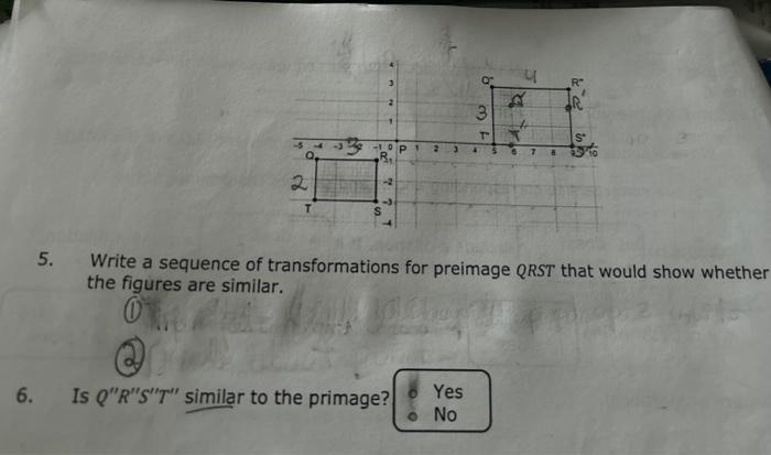 Solved 5. Write a sequence of transformations for preimage | Chegg.com