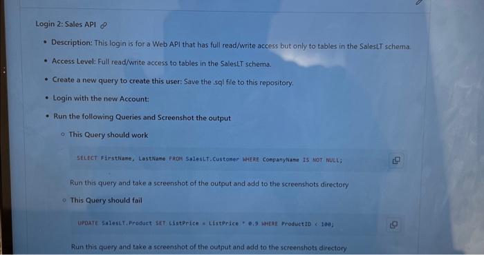 Solved CSI-234 database II how to create sql server logins | Chegg.com