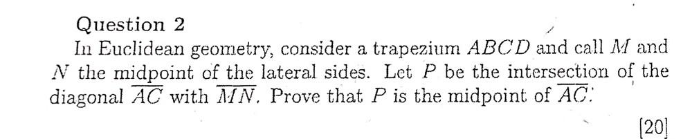Solved Question 2 In Euclidean geometry, consider a | Chegg.com