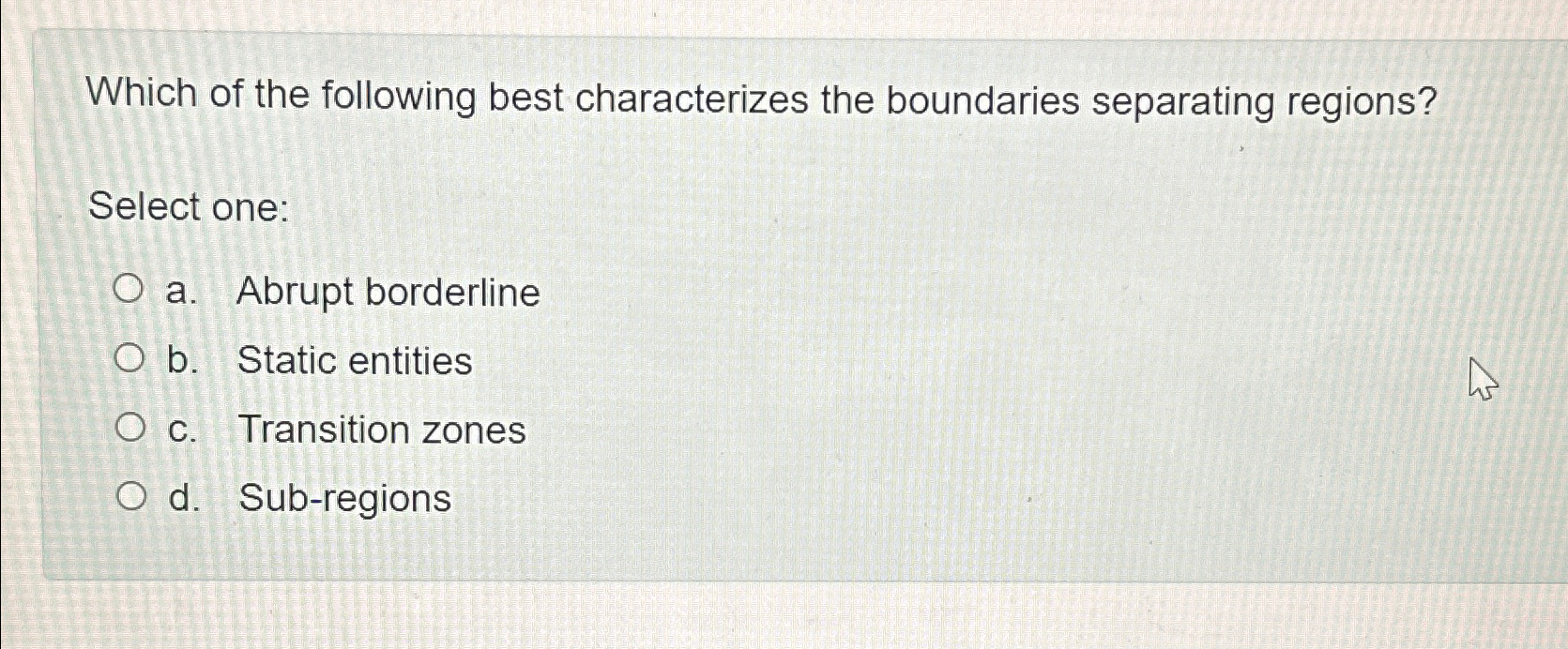 Solved Which of the following best characterizes the | Chegg.com