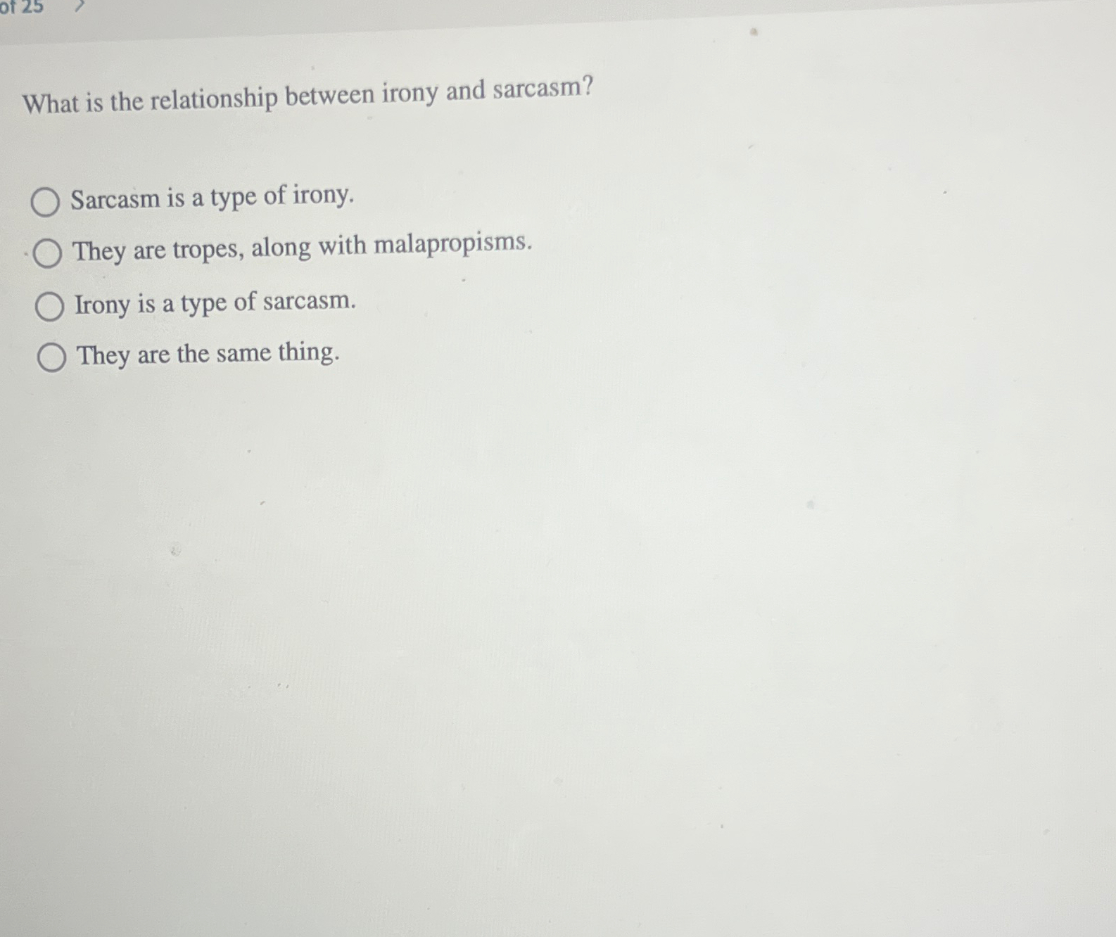 Solved What is the relationship between irony and | Chegg.com