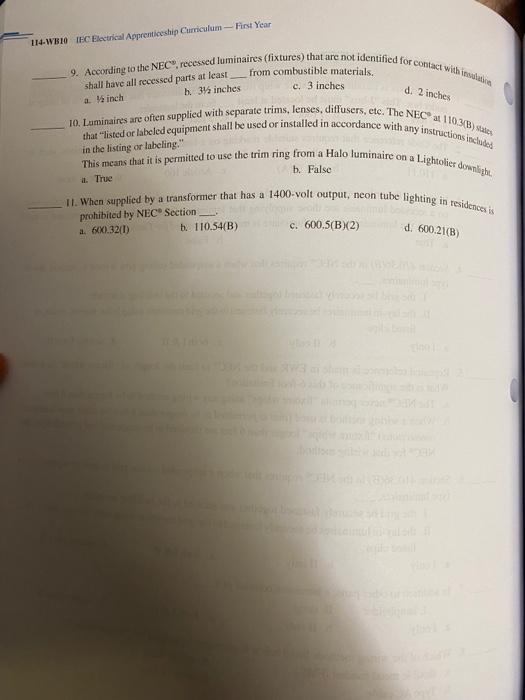Solved 1. An outlet bok is installed for a fixture whip from | Chegg.com