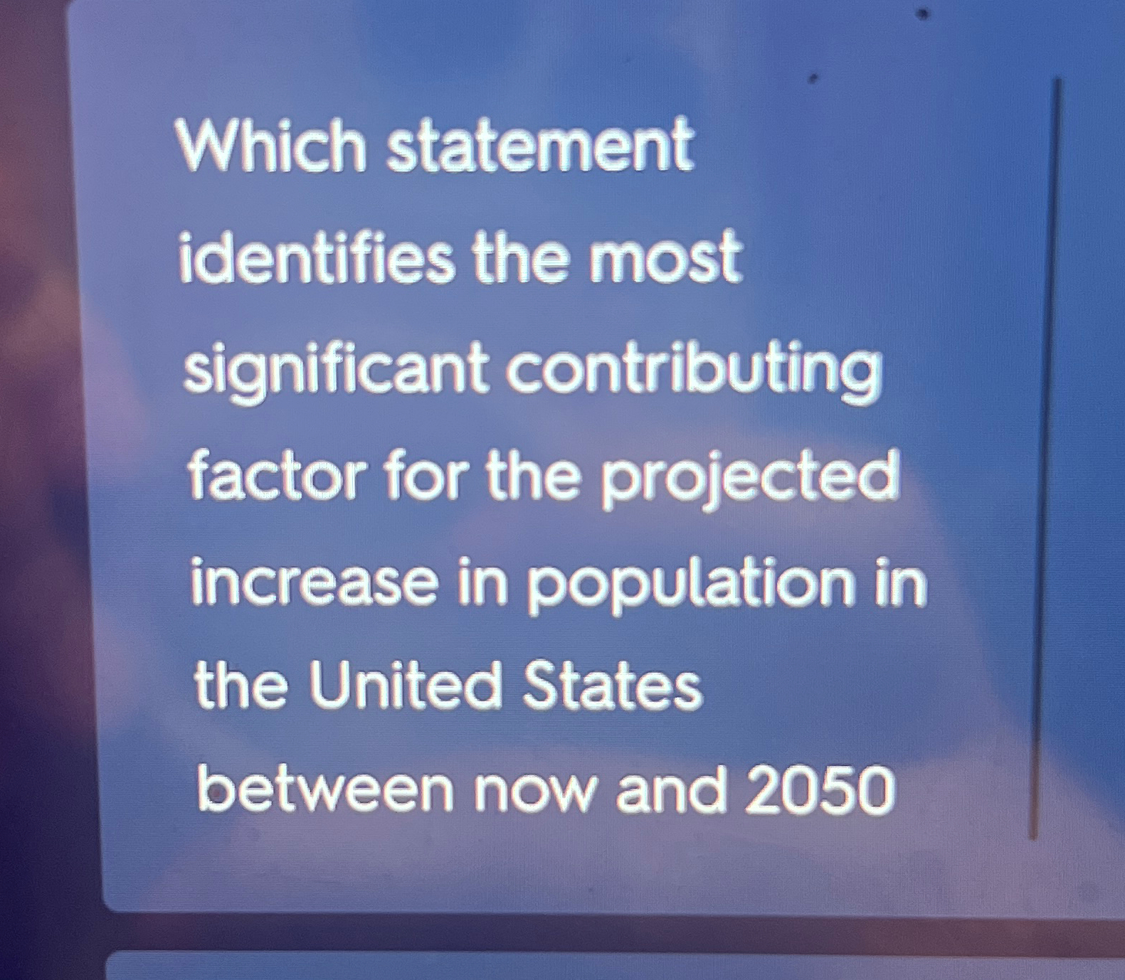 Solved Which statement identifies the most significant | Chegg.com