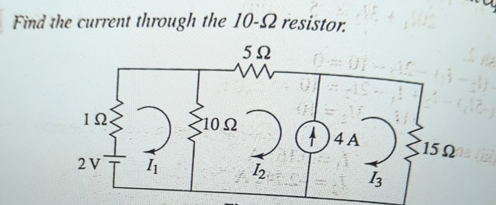 Solved Find she current through the 10-Ω ﻿resistor. using | Chegg.com