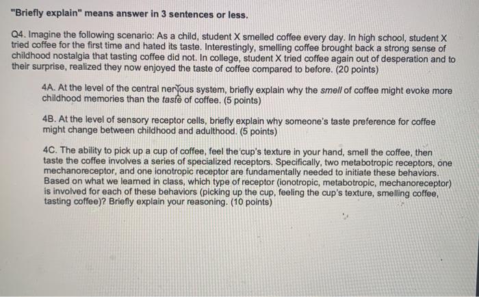 Solved "Briefly explain" means answer in 3 sentences or | Chegg.com