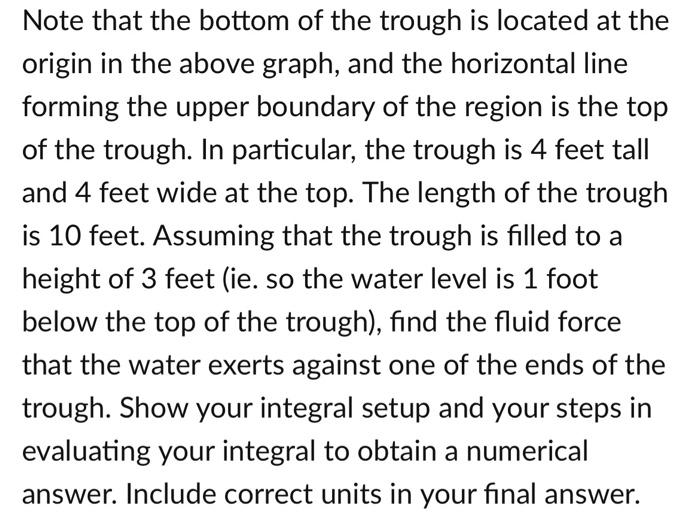 Solved Note that the bottom of the trough is located at the | Chegg.com