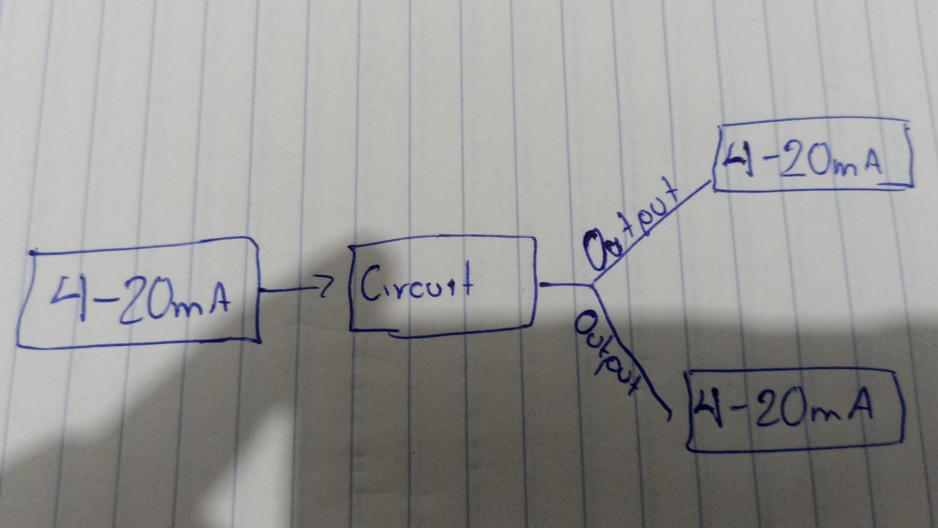 This is an electronic circuit with a 4-20mA current | Chegg.com