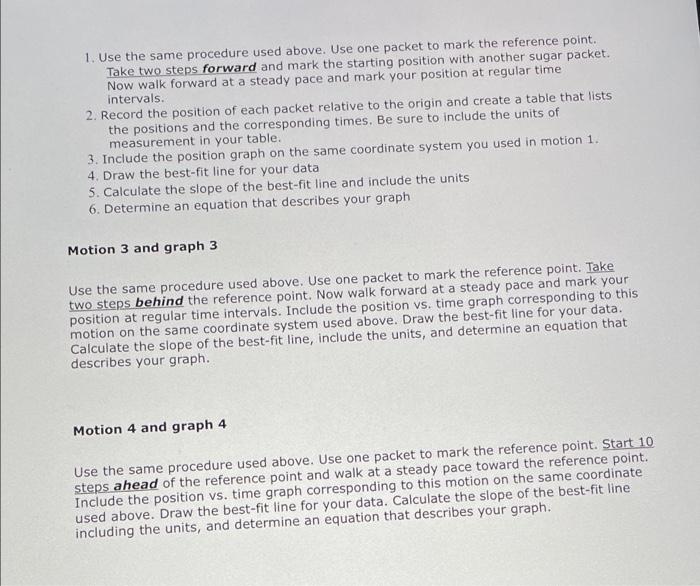 Solved Lab 1: Motion in 1 Dimension Learning goals 1. | Chegg.com