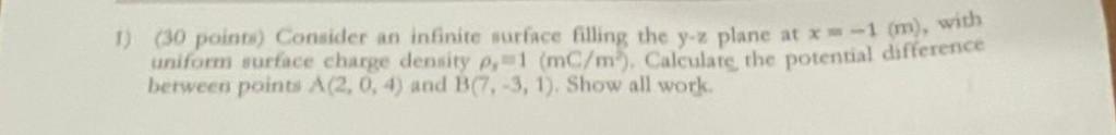 Solved 1) (30 points) Consider an infinite surface filling | Chegg.com
