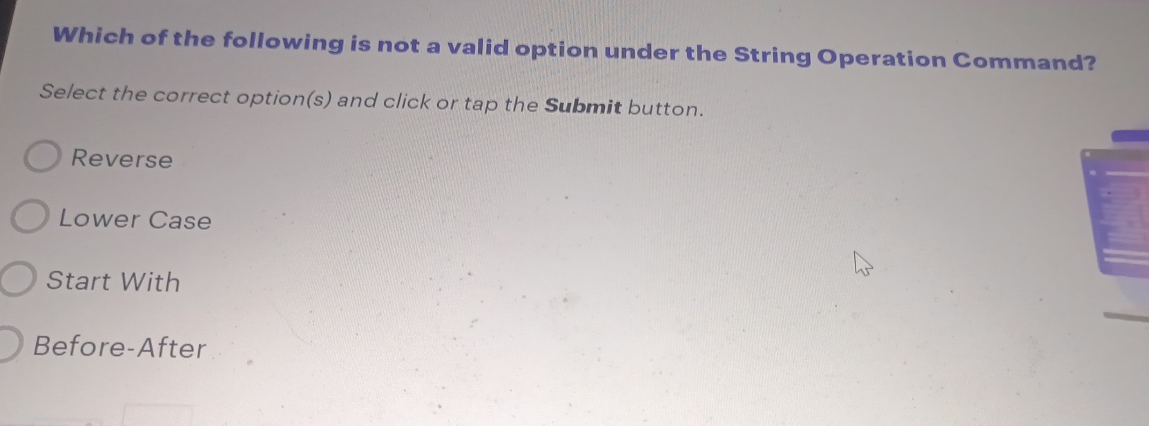 Solved Which of the following is not a valid option under | Chegg.com