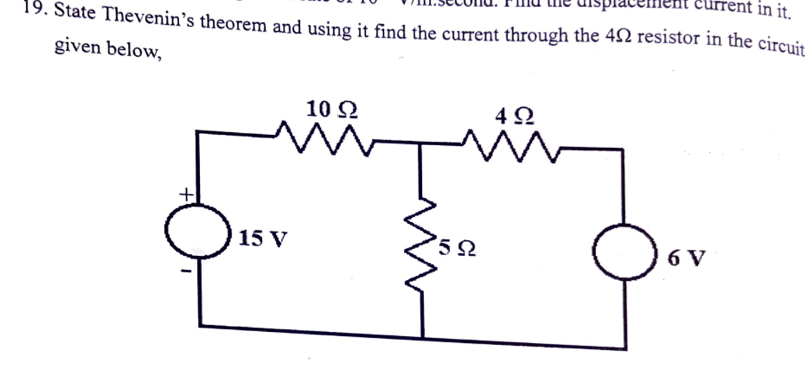 Solved solve using thevenins theorem | Chegg.com Solved solve using thevenins theorem | Chegg.com