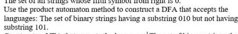 Solved Use the product automaton method to construct a DFA | Chegg.com