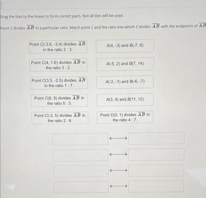 Solved Drag the tiles to the boxes to form correct pairs. | Chegg.com